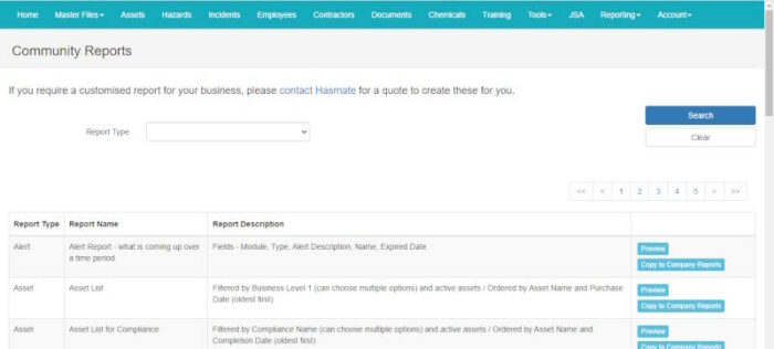 Using Community Reports - Hasmate